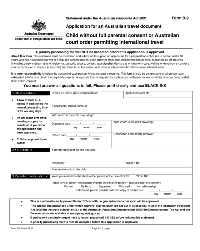2020 Travel Form Fillable Printable PDF Forms Handypdf
