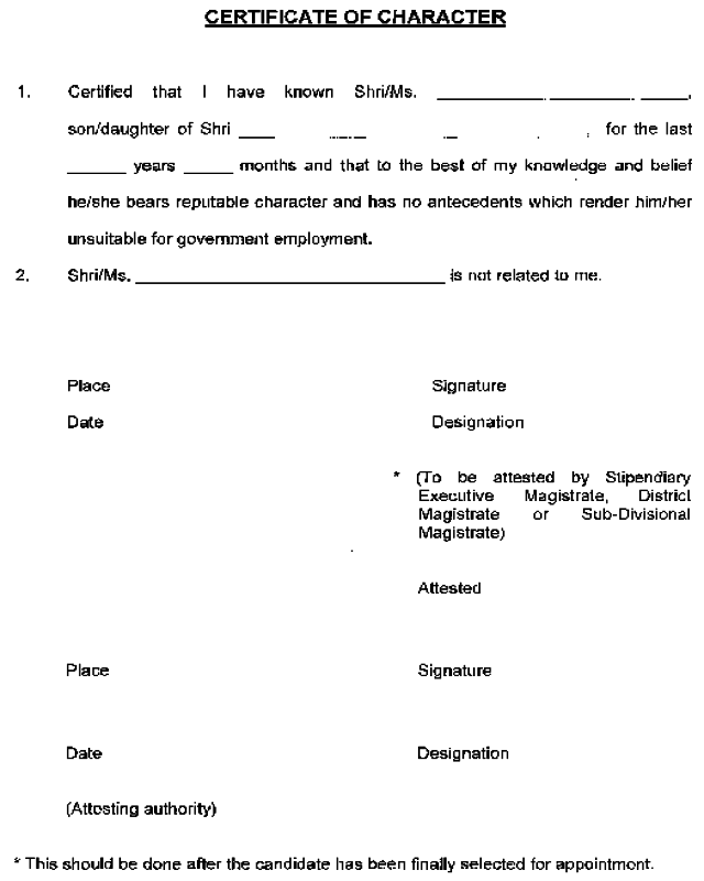 Certificate Of Character Edit Fill Sign Online Handypdf