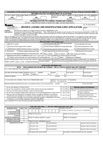 2024 Driving Licence Application Form - Fillable, Printable PDF & Forms | Handypdf
