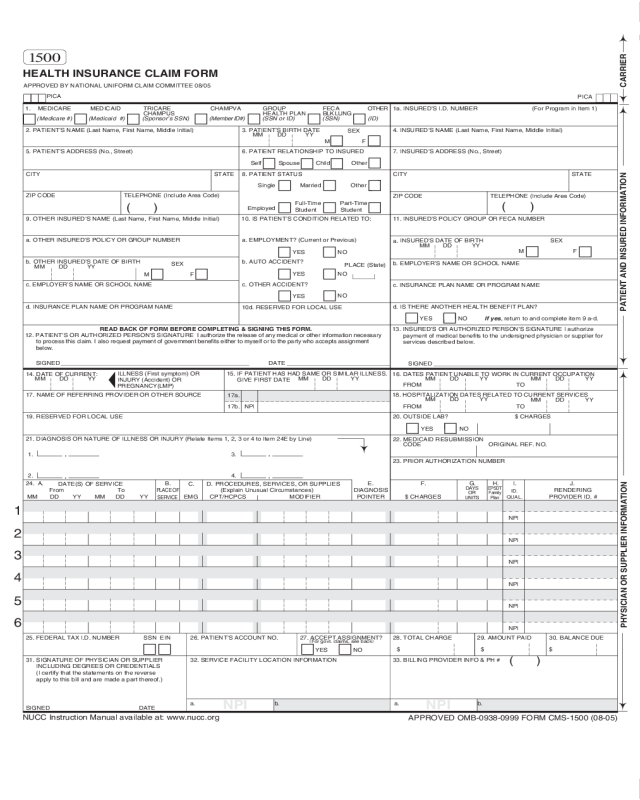 Auto Insurance Claim Form Printable Template Printable Forms Free Online