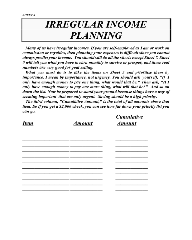 2022 Dave Ramsey Budget Form Fillable Printable PDF Forms Handypdf