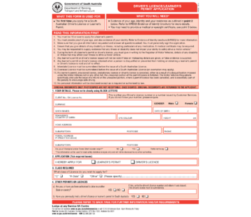 2025 Learning Driving Licence Form - Fillable, Printable PDF & Forms | Handypdf