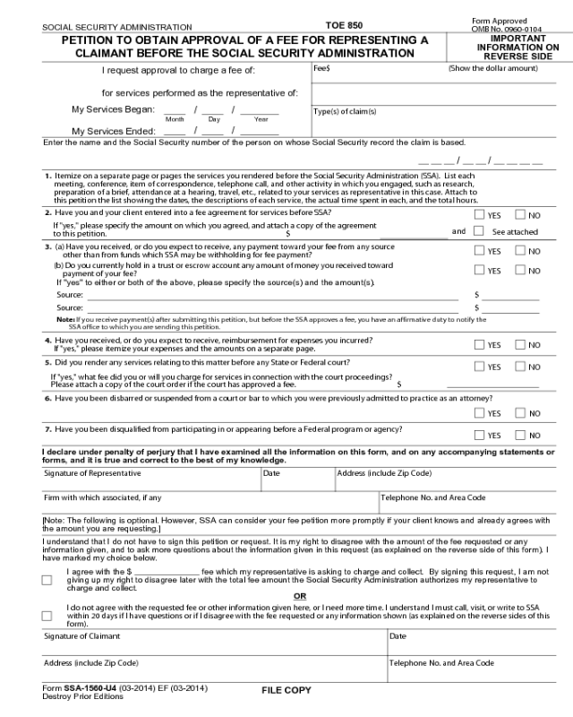 2022 SSA Gov Forms Fillable Printable PDF Forms Handypdf