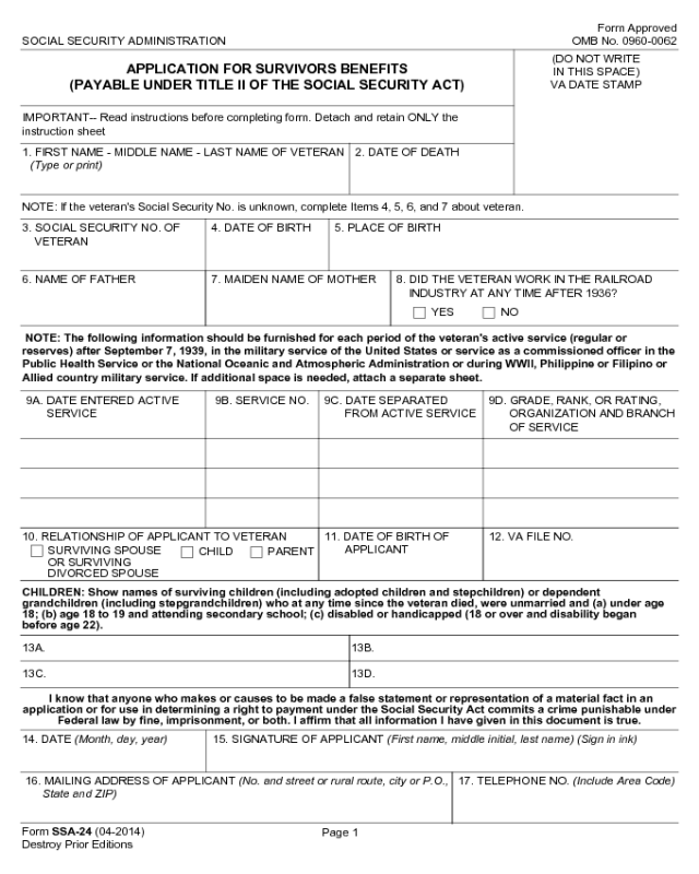 2023 SSA Gov Forms Fillable Printable PDF Forms Handypdf