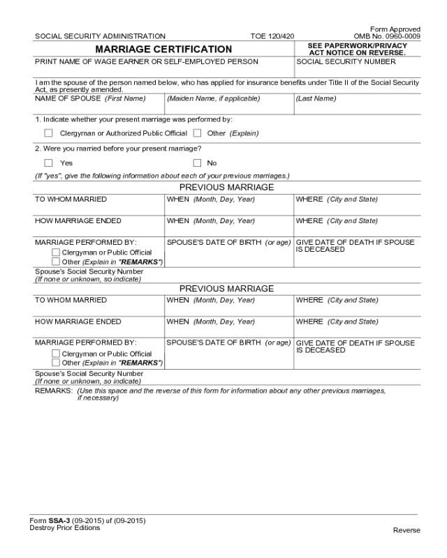 2022 SSA Gov Forms Fillable Printable PDF Forms Handypdf