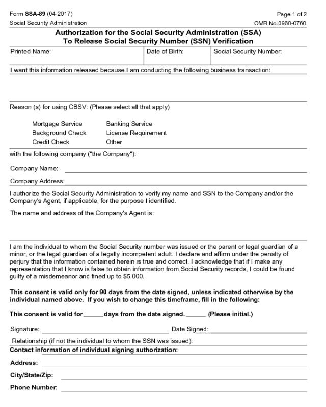 2023 SSA Gov Forms Fillable Printable PDF Forms Handypdf