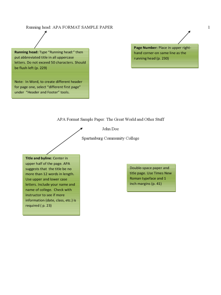 2023 APA Format Template Fillable Printable PDF Forms Handypdf