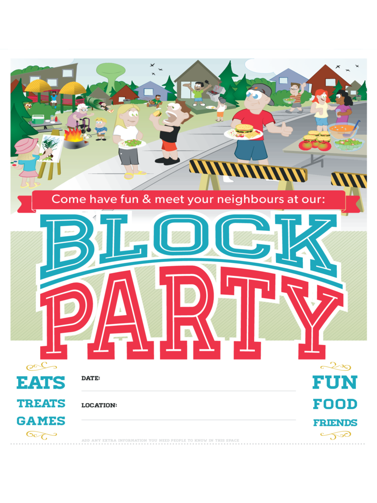 Block Party Poster Edit Fill Sign Online Handypdf