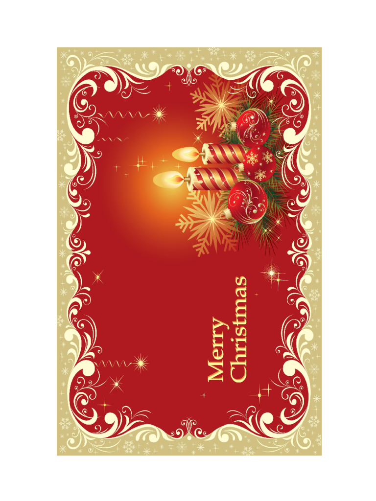 2024 Christmas Card Template Fillable Printable PDF Forms Handypdf