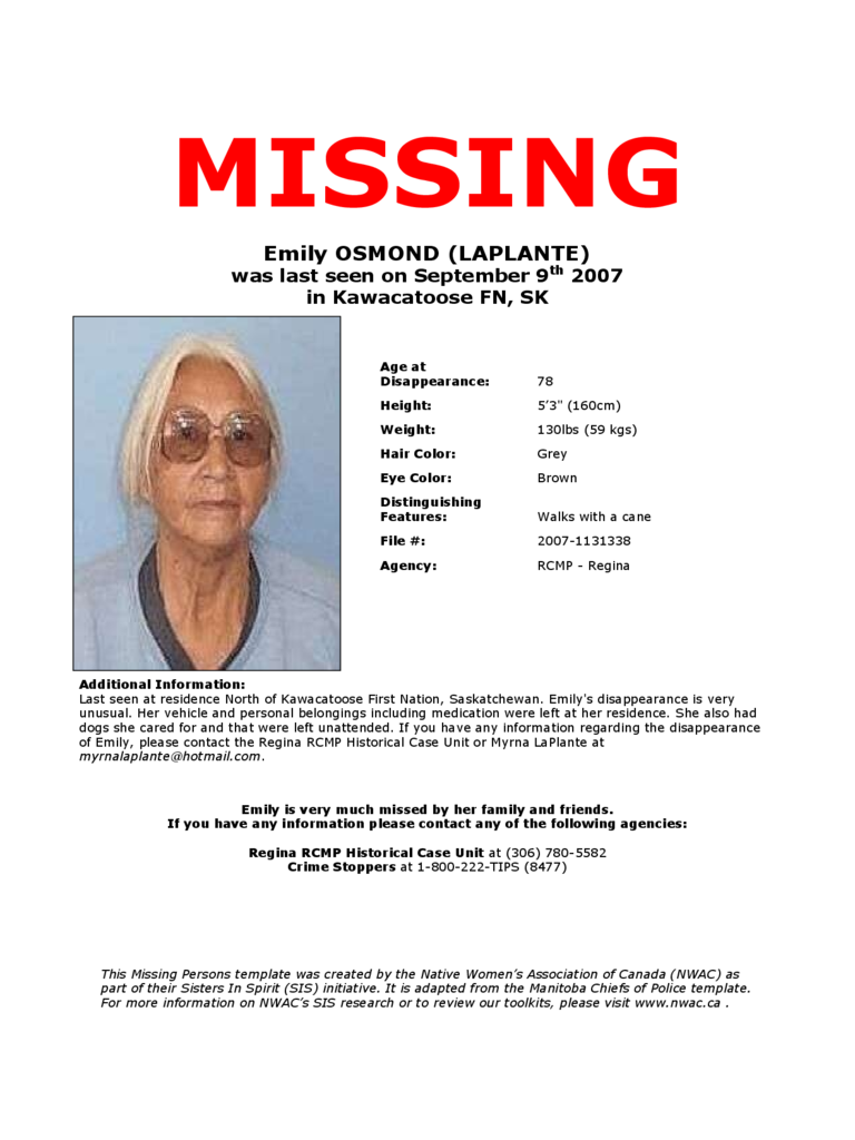 Missing Person Poster Template Edit Fill Sign Online Handypdf