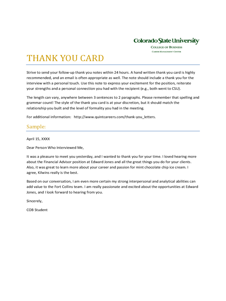 2023 Thank You Card Template Fillable Printable PDF Forms Handypdf