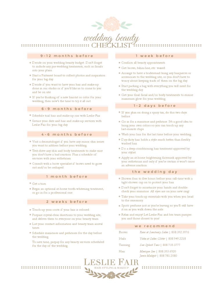 2023 Wedding Checklist Template Fillable Printable PDF Forms 