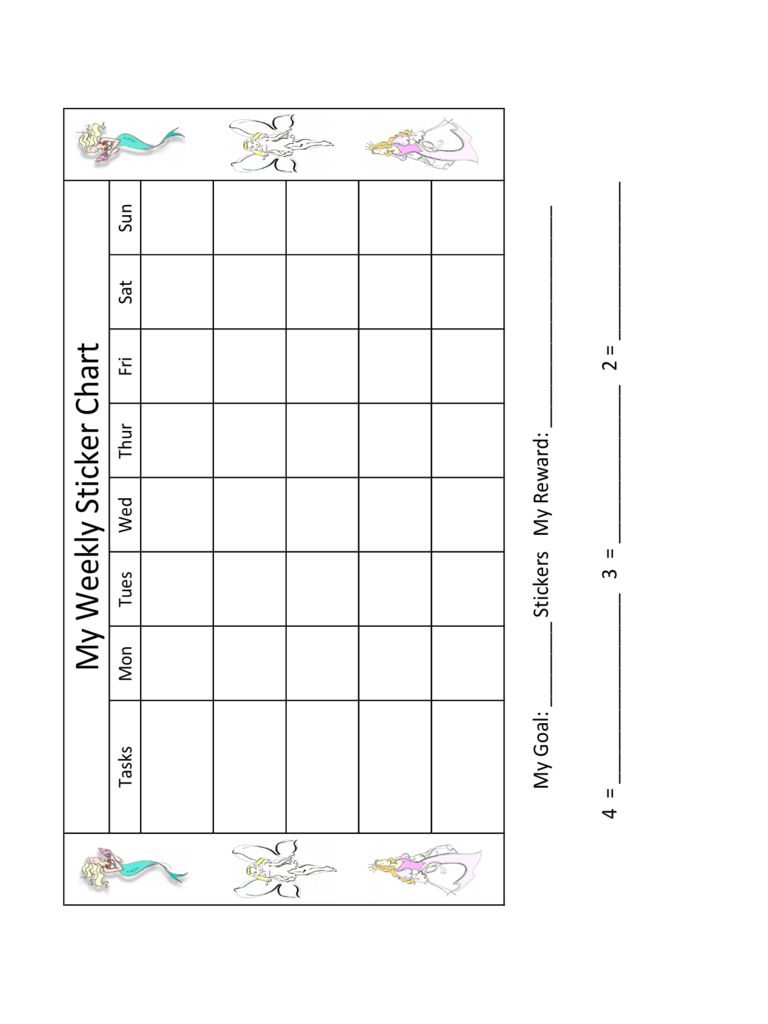 2022 Sticker Charts Fillable Printable PDF Forms Handypdf