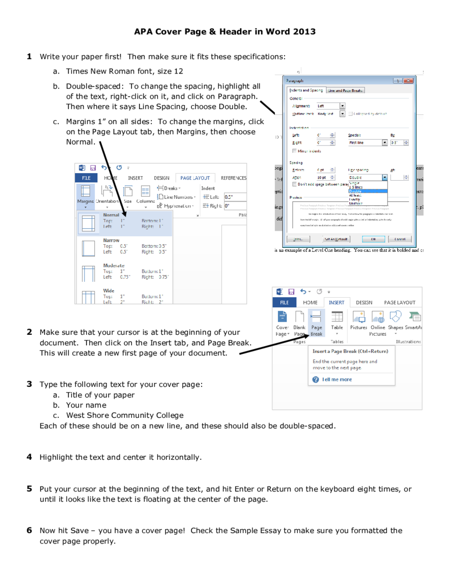 2023 APA Title Page Fillable Printable PDF Forms Handypdf