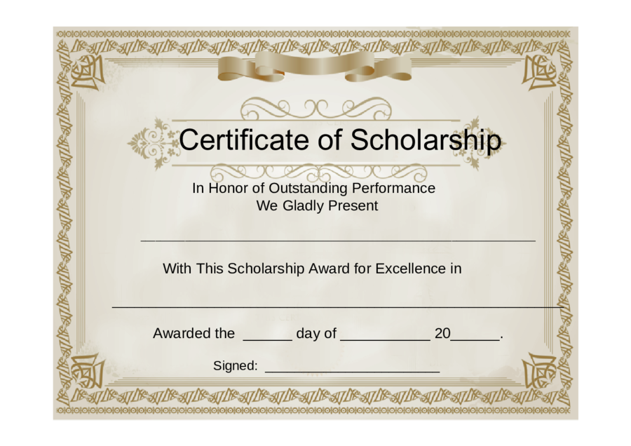 2023 Award Certificate Fillable Printable PDF Forms Handypdf