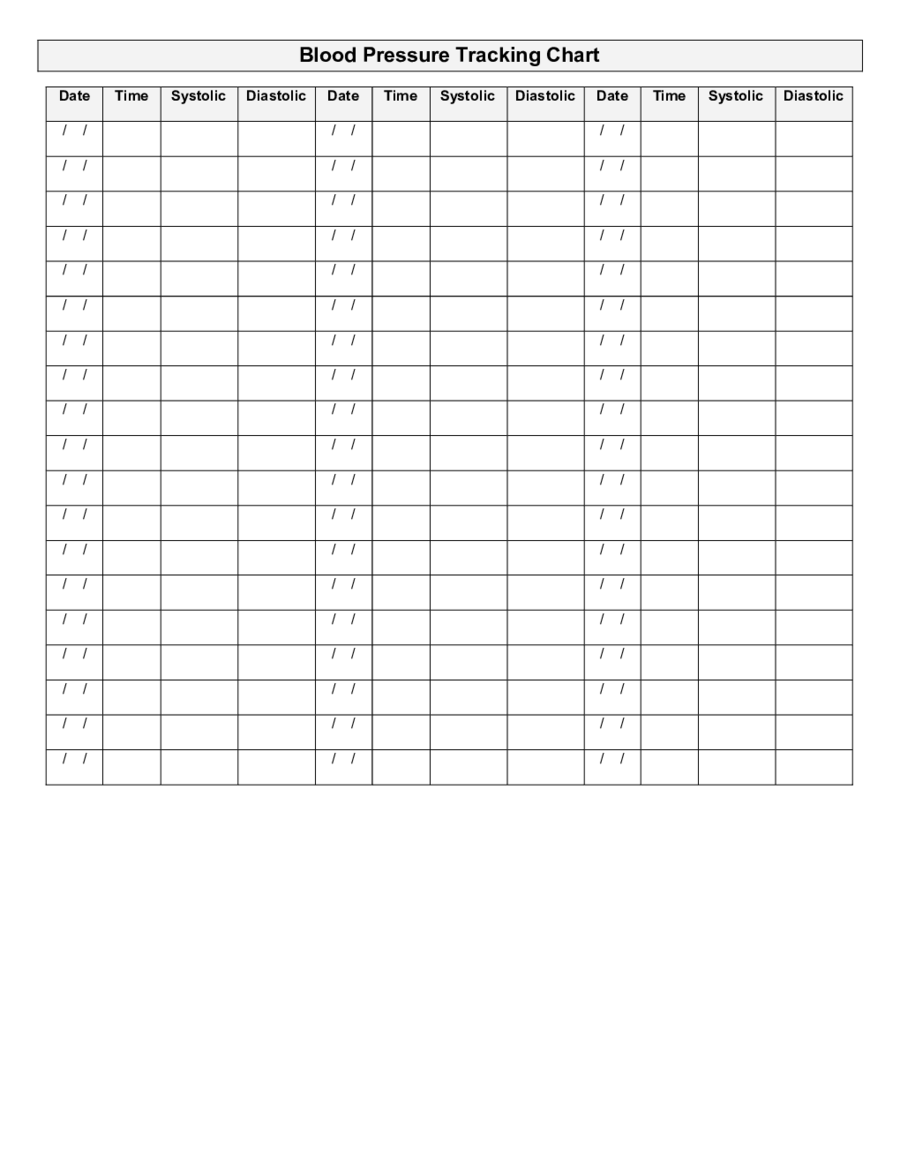 2023 Blood Pressure Log Chart Fillable Printable PDF Forms Handypdf