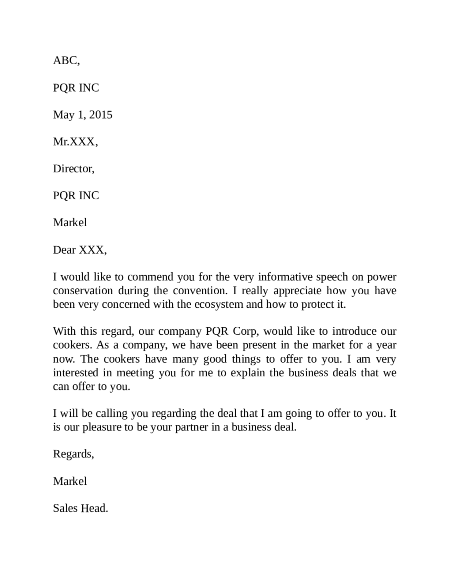 Product Introduction Letter Template Edit Fill Sign Online Handypdf