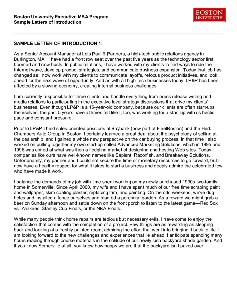 Business Letter Introducing Yourself Database Letter Template Collection