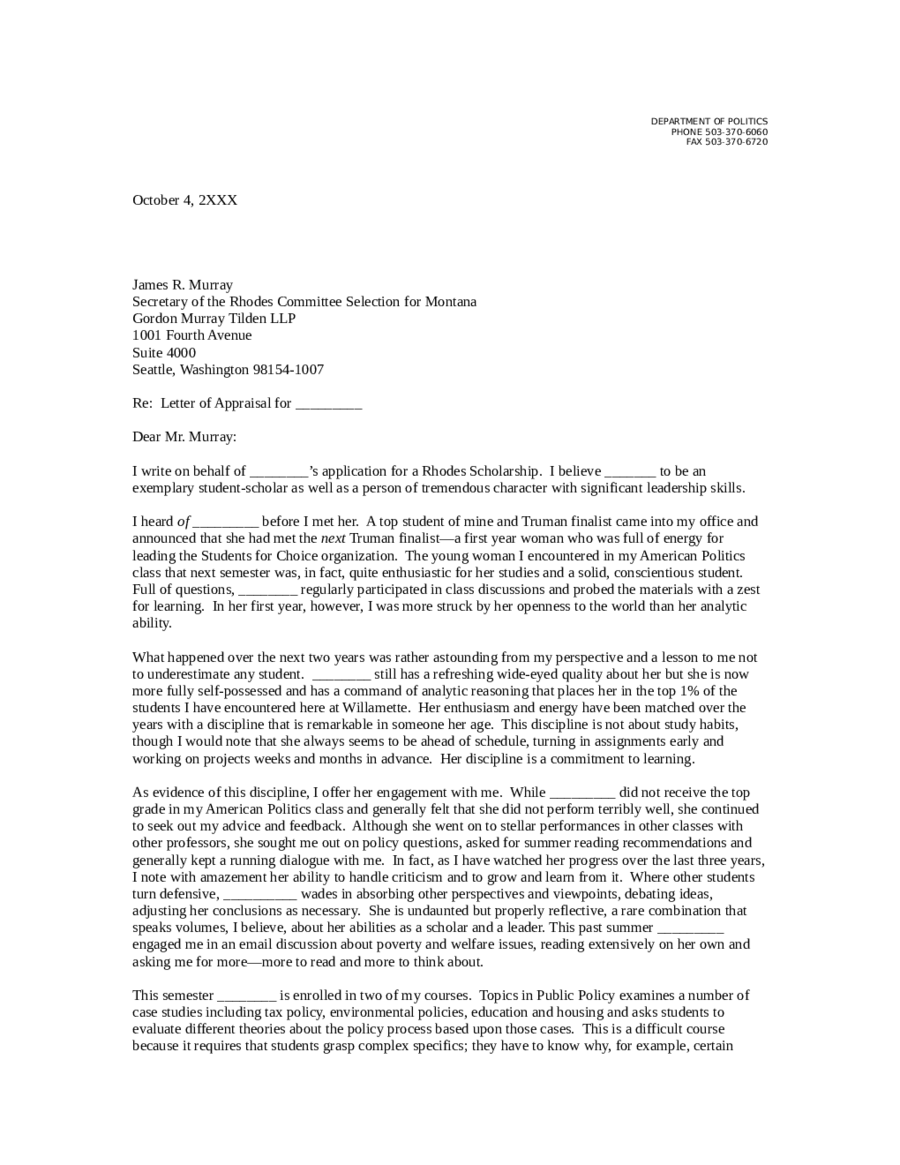 2023 Letter Of Recommendation Sample Fillable Printable PDF Forms 