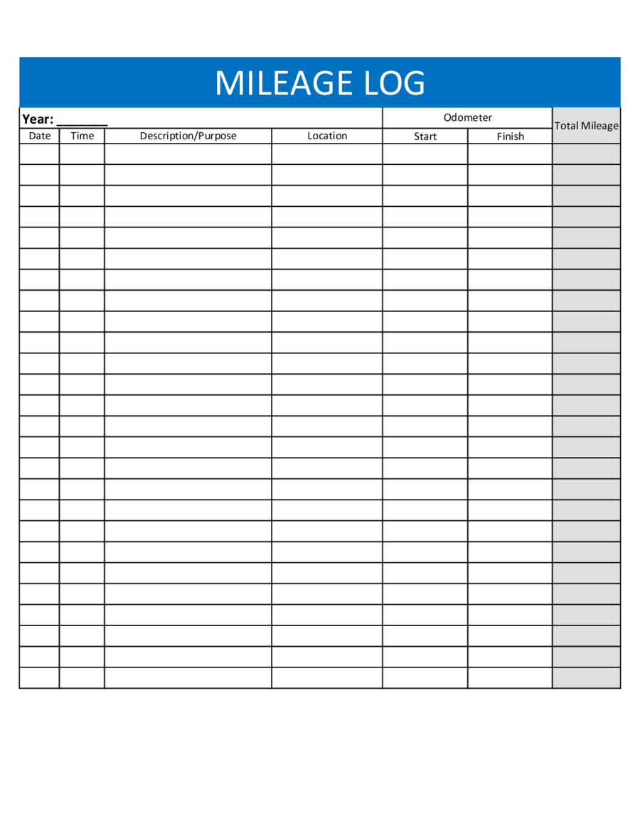 2023 Mileage Log Fillable Printable PDF Forms Handypdf