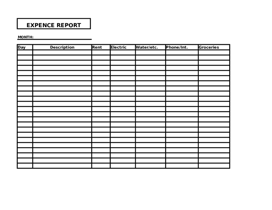 2023 Expense Report Form Fillable Printable PDF Forms Handypdf