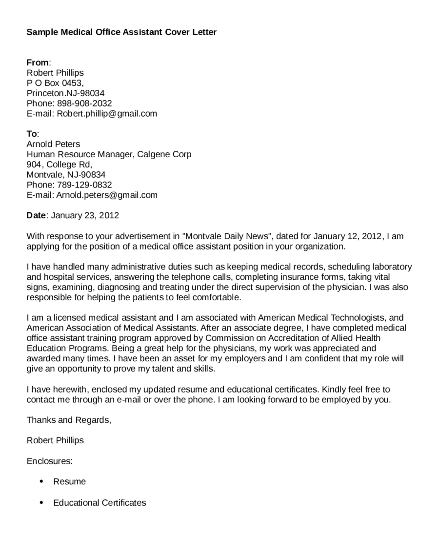 Cover Letter Examples For Office Assistant Edit Fill Sign Online 