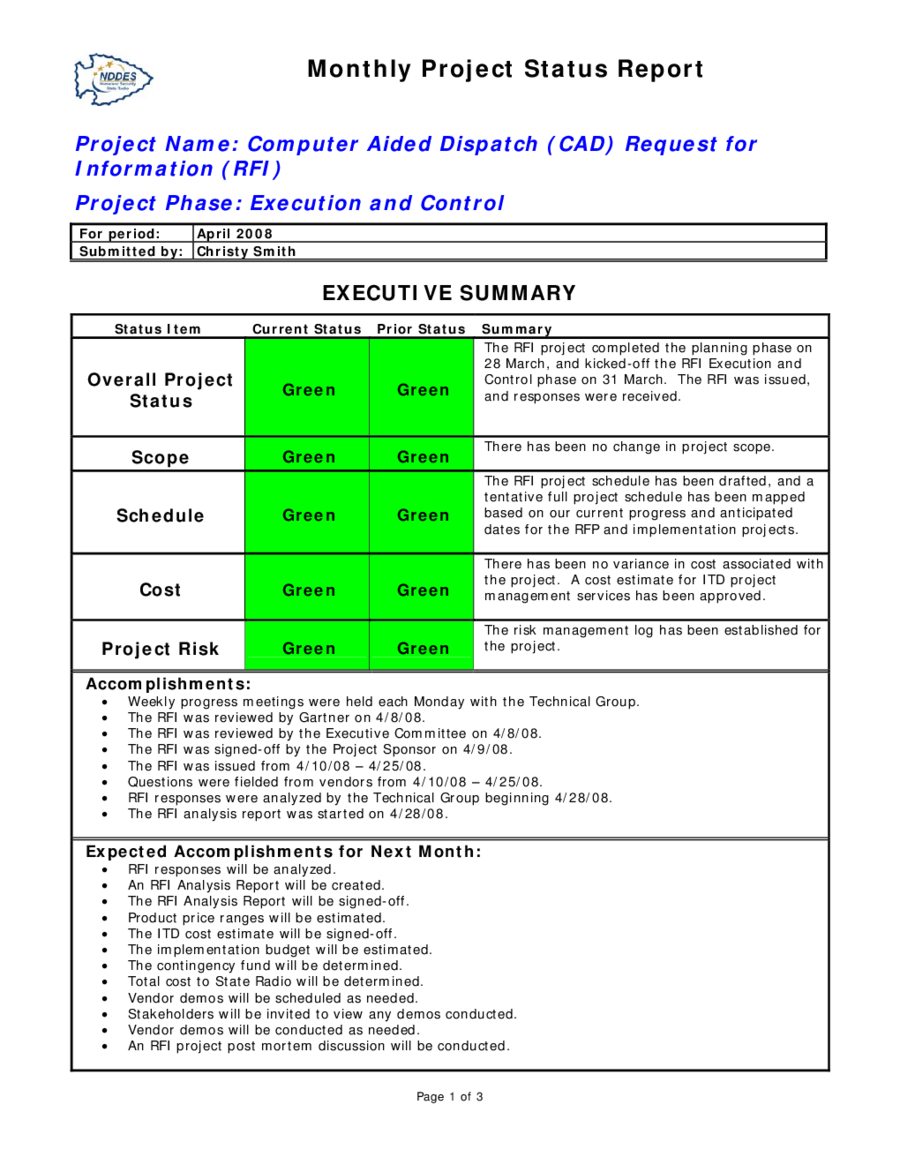 2023 Project Report Sample Fillable Printable PDF Forms Handypdf