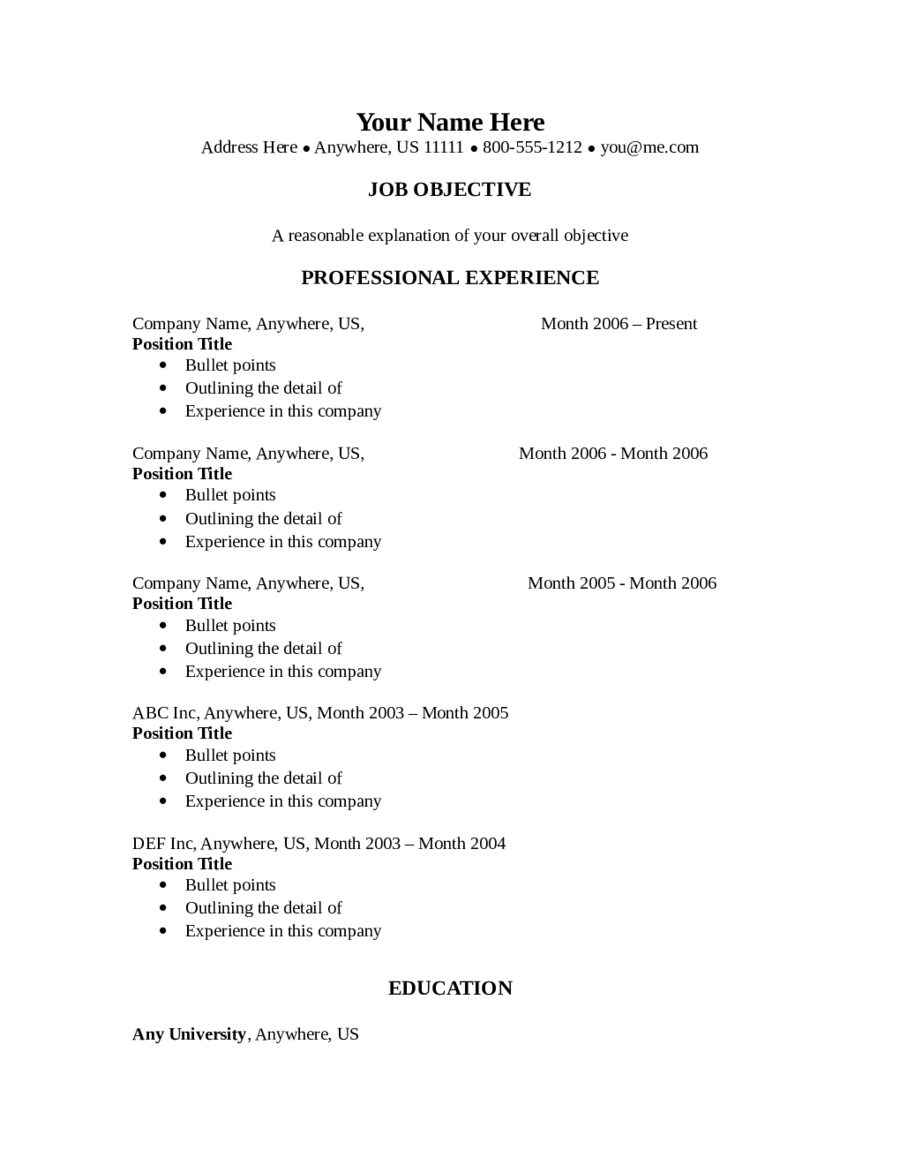 2022 Resume Objective Examples Fillable Printable PDF Forms Handypdf