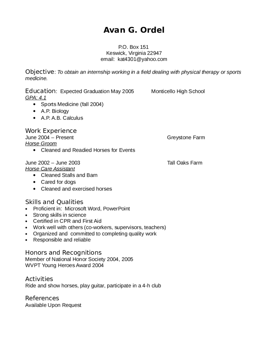 2024 Resume Objective Examples Fillable Printable PDF Forms Handypdf