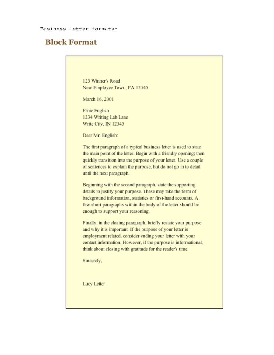 What Is Block Style Letter