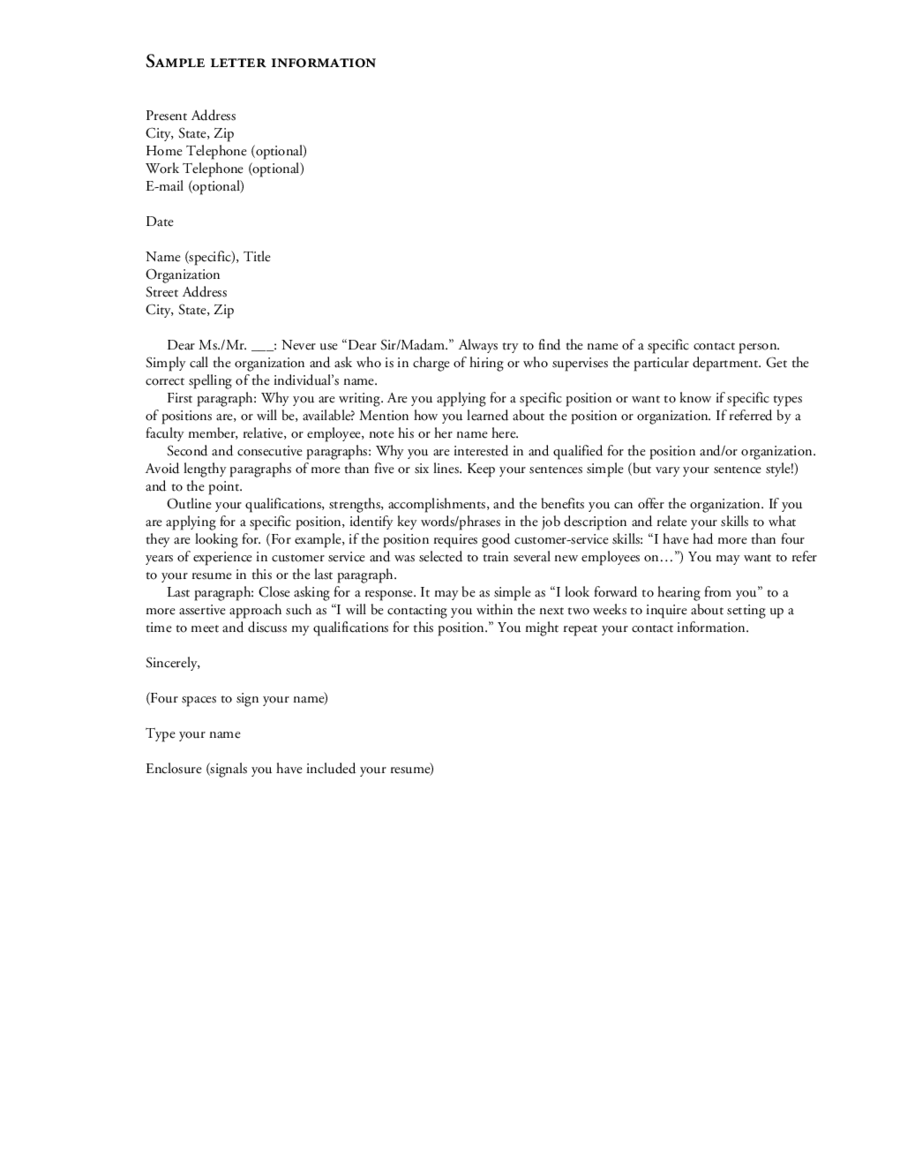 Simple Application Letter Edit Fill Sign Online Handypdf